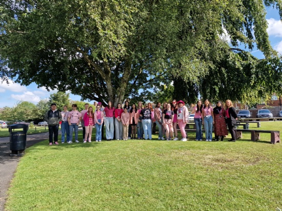 Aldridge School - Sixth Form Wear Pink for Cancer Research